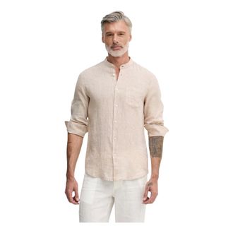 Benetton Homme, Chemises, Beige, Taille: M Chemise en lin