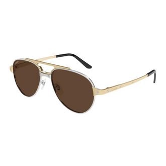 Cartier Santos Pilot Sonnenbrille - - Accessories - Herren - Wei&szlig; - 59 MM
