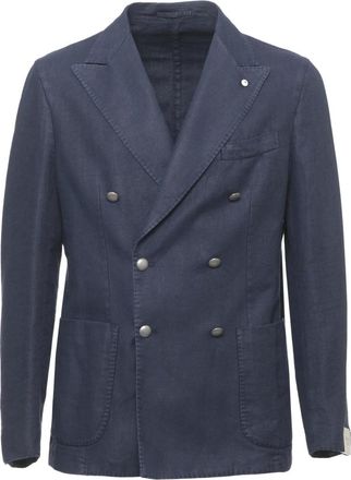 Lubiam Homme, Vestes, Bleu, Taille: M Veste Crois&eacute;e WSL