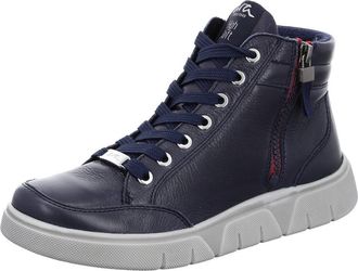 Ara Damen Rom Mid-Cut Sneaker, BLAU, 38 EU