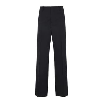 Bottega Veneta Homme, Pantalons, Noir, Taille: L Pantalon de luxe en laine grise Aw25