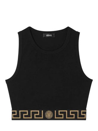 Versace Crop top Versace avec bordure greca