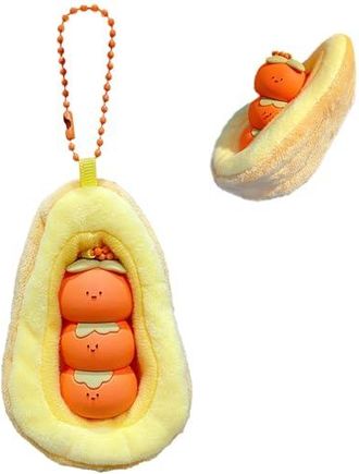 Generic Peluche v&eacute;g&eacute;tale, porte-cl&eacute;s en peluche - Charme de sac en peluche de de dessin anim&eacute;,Ornement suspendu pour sac &agrave; dos, jouets en peluche mignons avec