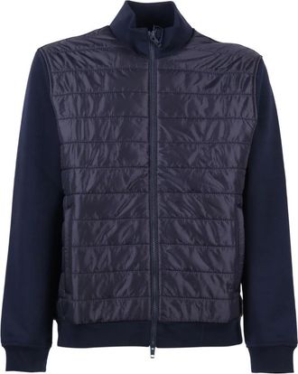 Fay Homme, Vestes, Bleu, Taille: XL Felpa Trapuntata