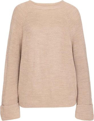 Paddock's Strickpullover Rundhals Strickpullover mit umgeschlagenen &Auml;rmeln