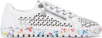 Rieker Halbschuhe Rieker M2357-80 Wei&szlig;