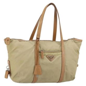 Prada Pre-owned Nylon Tote Bag - - Pre-owned - Damen - Beige - ONE SIZE