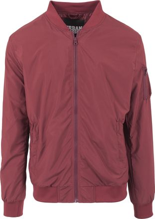 Urban Classics Herren Bomber Jacke, Polyester, Burgund, M