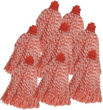 MSV 24 St&uuml;ck Ersatz-Mopp aus Mikrofaser, Rot