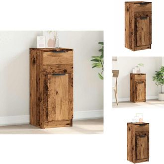 vidaXL Sideboard Altholz-Optik 30x30x70 cm Holzwerkstoff - Sideboard - Sideboards - Schrank - Anrichte