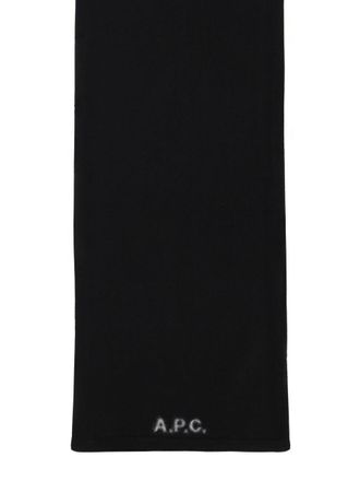 A.P.C. Virgin Wool Scarf - Black