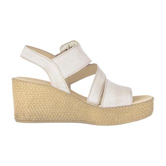 Gabor Plateau-Sandalette mit Keilabsatz - - Shoes - Damen - Beige - 41 EU