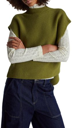 Benetton Damen Maglia G/C S/M 1244d10ef Herren Weste, gr&uuml;n, L