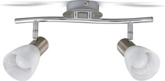 B.K.Licht LED Deckenlampe schwenkbar, warmwei&szlig;e Lichtfarbe, E14 Fassung, Deckenleuchte, LED Lampe, Wohnzimmerlampe, Schlafzimmerlampe, K&uuml;chenlampe, 34,5x10x14,5