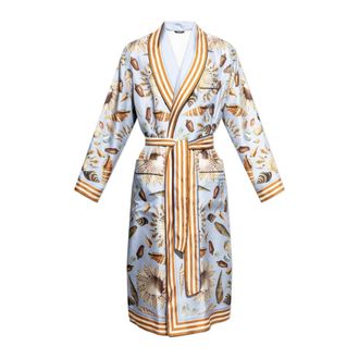 Dolce & Gabbana Seidenrobe - - Nightwear & Lounge - Herren - Mehrfarbig - L