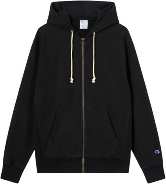 Champion Homme, Sweatshirts et sweats &agrave; capuche, Noir, Taille: XL Reverse Weave Full Zip Sweat &agrave; capuche