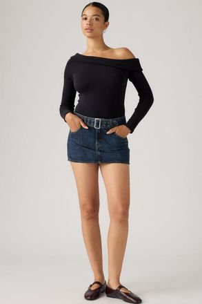 Levi's Minirock mit G&uuml;rtel - Damen - Dunkle Waschung / Dunkle Waschung