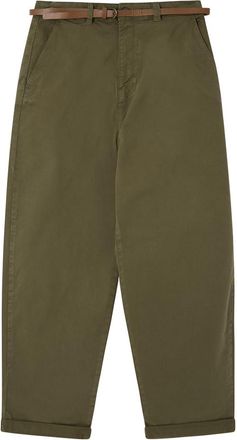 Springfield Damen 6838046 Chinos Freizeithose, Helles Kaki, 34W/30L