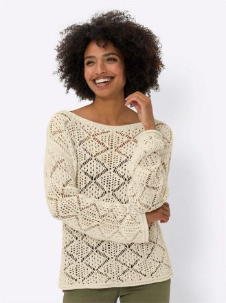 Heine Strickpullover Pullover Langarm Ajour