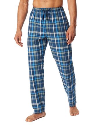 Schiesser Herren Lange Schlafhose-Mix + Relax Pyjamaunterteil, Indigo_182192, 54