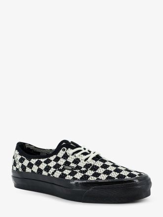 Vans Womens Trainers Authentic 44 Black Fabric Fabric-Rubber Fabric/rubber Sneaker