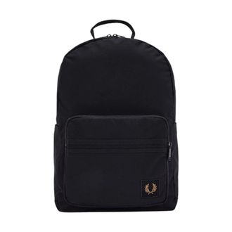 Fred Perry Homme, Sacs, Noir, Taille: ONE Size Sac &agrave; dos en nylon au design &eacute;l&eacute;gant