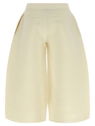 Issey Miyake Womens White Polyester Cropped Pants