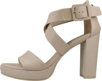 Nero Giardini Femme, Chaussures, Beige, Taille: 38 EU Tamigi Sandale &agrave; Talon Haut