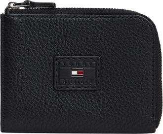 Tommy Hilfiger Herren Th Casual Flag Zippped Wallet Am0am14254 Geldb&ouml;rse mit umlaufendem Rei&szlig;verschluss, Black (Black)