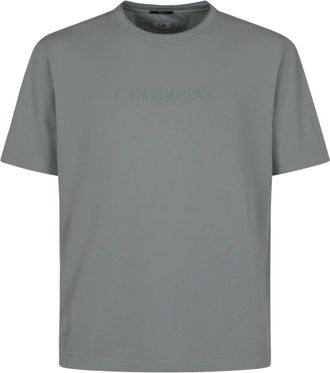 C.P. Company C.p. Company, Homme, Tops, Bleu, Taille: S Tacting Piquet T-Shirt