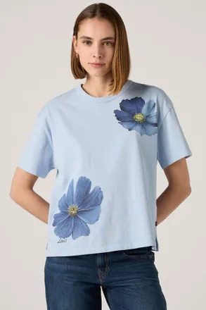 Levi's T Shirt Graphique Vintage - Femme - Bleu / Placed Floral Kentucky Blue - XL