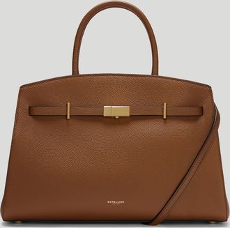 DeMellier Die Midi Hudson Tan Small Grain DeMellier