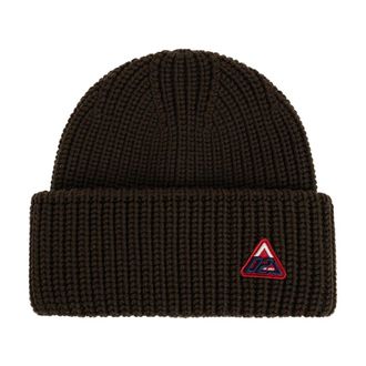 Dsquared2 Wollm&uuml;tze mit Applikationslogo - - Accessories - Herren - Braun - ONE SIZE