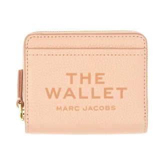 Marc Jacobs unisex, Accessoires, Rose, Taille: ONE Size Portefeuille en cuir grain&eacute;