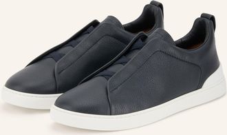Ermenegildo Zegna Zegna Slip-On-Sneaker Triple Stitch blau