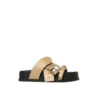 Moschino Riemen-Sandalen-Plateau - - Shoes - Damen - Beige - 39 EU