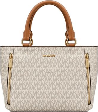 Michael Kors Nabela Zip Satchel - - Bags - Damen - Beige - ONE SIZE