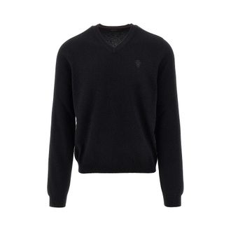 Gucci Cashmere sweater with logo embroidery Man XXL