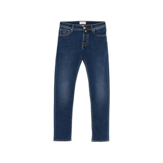 Jacob Cohen Jean Super Slim Denim Etiq Marino - Homme - Jeans - Bleu - Taille: W38