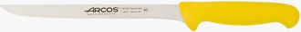 Arcos Filetiermesser mit Nitrum Edelstahlklinge 200 mm - Scharfes Messer f&uuml;r Fleisch und Fisch - Ergonomischer Griff aus Polypropylen - Gelb, Serie 2900