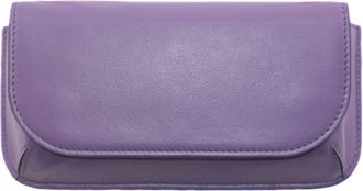 Mala Leather Strukturiertes Brillenetui 5224_14, violett, Einheitsgröße, Modern