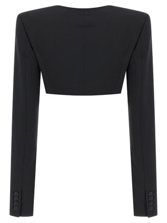 Nensi Dojaka Womens Black Virgin Wool Blazer Clothing