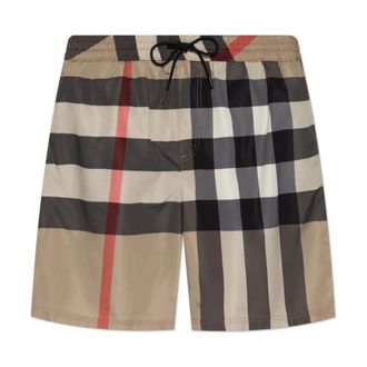 Burberry Karierte Muster-Badeshorts - - Swimwear - Herren - Beige - 3XL