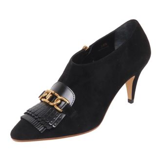 Tod's Wildleder Fransen Kette Schuh - - Shoes - Damen - Schwarzk - 38 EU