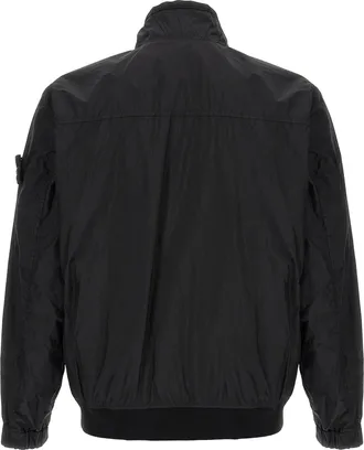 Stone Island Mens Black Polyamide Full-Length Jacket Clothing