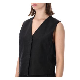 Our Legacy Femme, Vestes, Noir, Taille: 34 FR Base Waistcoat