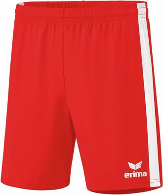Erima Unisex Erwachsene Retro Star Short (3152101), rot/wei&szlig;, XL