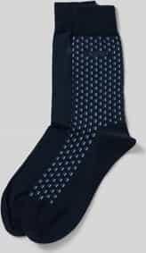 Joop Socken mit Logo-Stitching Modell JACQUARD im 2er-Pack