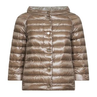 Herno Femme, Vestes, Brun, Taille: 48 FR Cape R&eacute;versible Ultral&eacute;g&egrave;re en Nylon