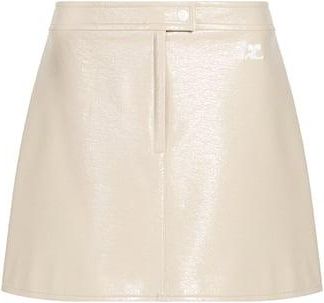 Courr&egrave;ges Minijupe R&eacute;&eacute;dition en vinyle